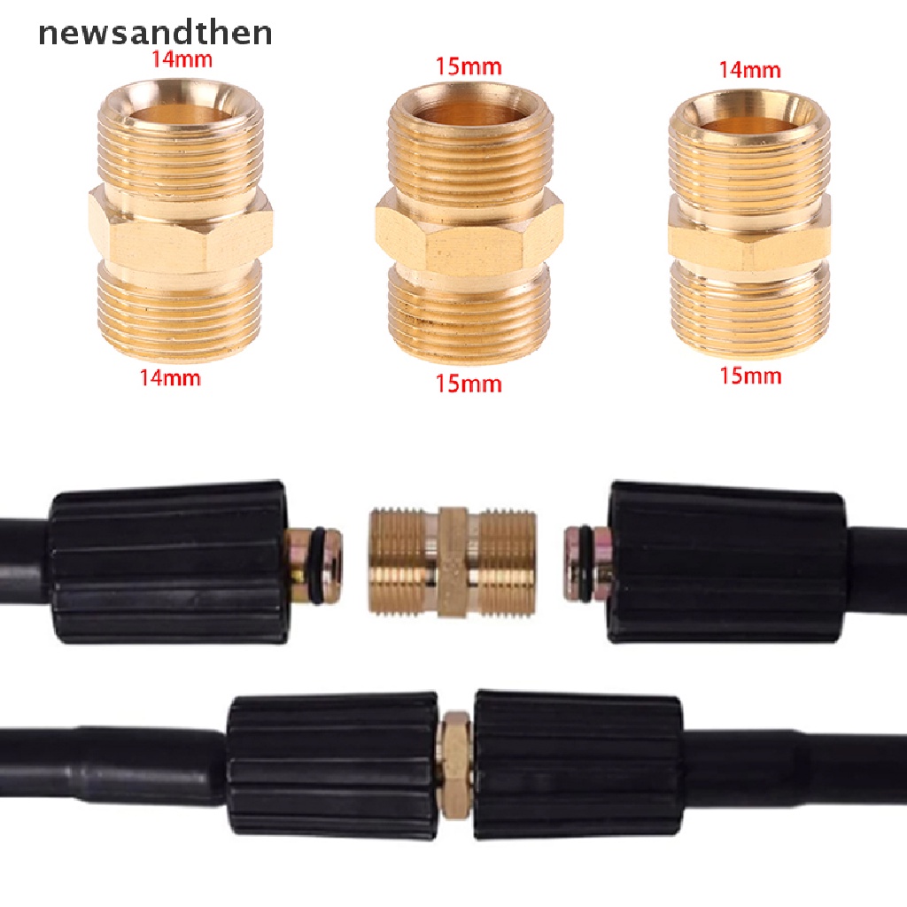 newsandthen High Pressure Washer Hose Extension Connector M22 14mm ...