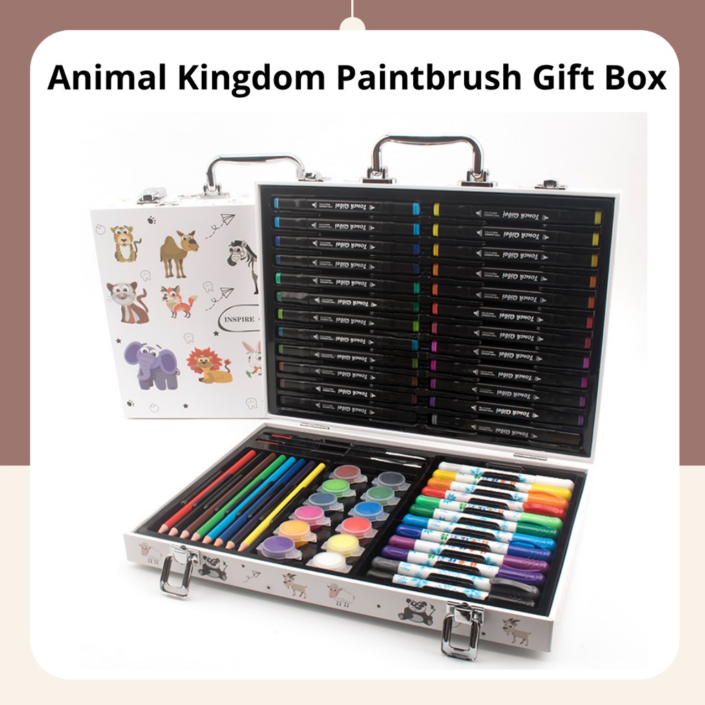 [Ready stock]-58pcs Premium steel case - Kids Painting Pen Colour ...