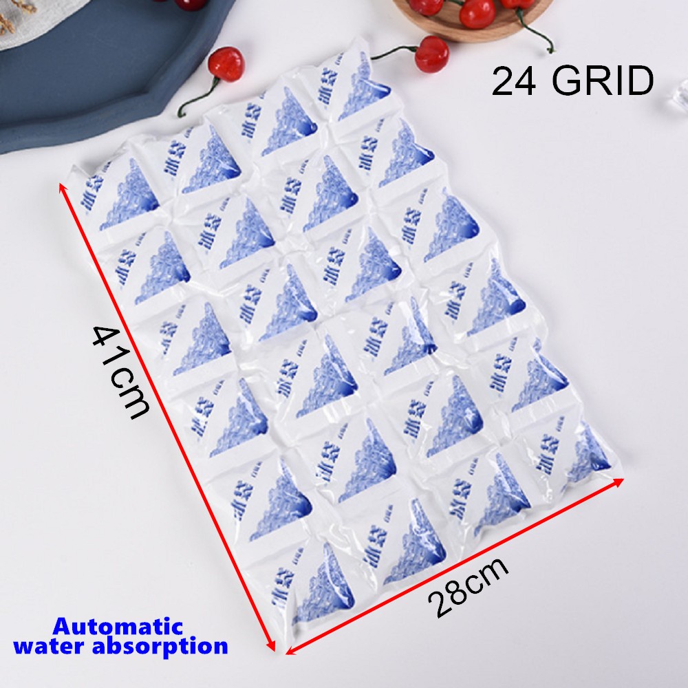 TRENY Food Grade Ice Bag Reusable Self Absorbing Ice Pack Food Storage ...