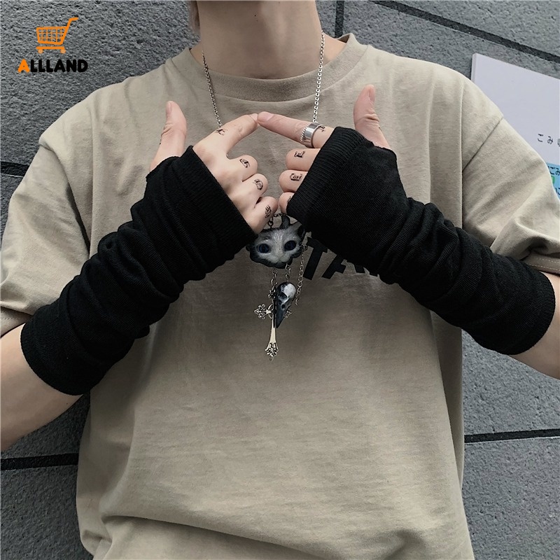 INS Retro Spring Summer Darkly Ninja Knitted Fingerless Gloves/ Anime ...