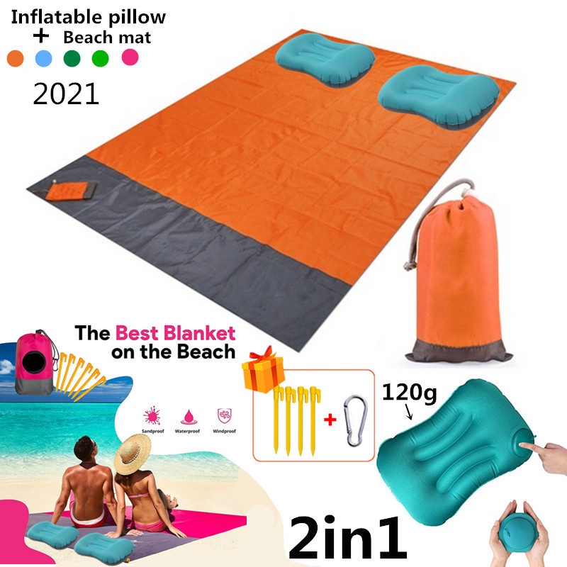 Ready Stock🔥Waterproof Pocket Picnic Mat Outdoor Camping Portable Beach ...
