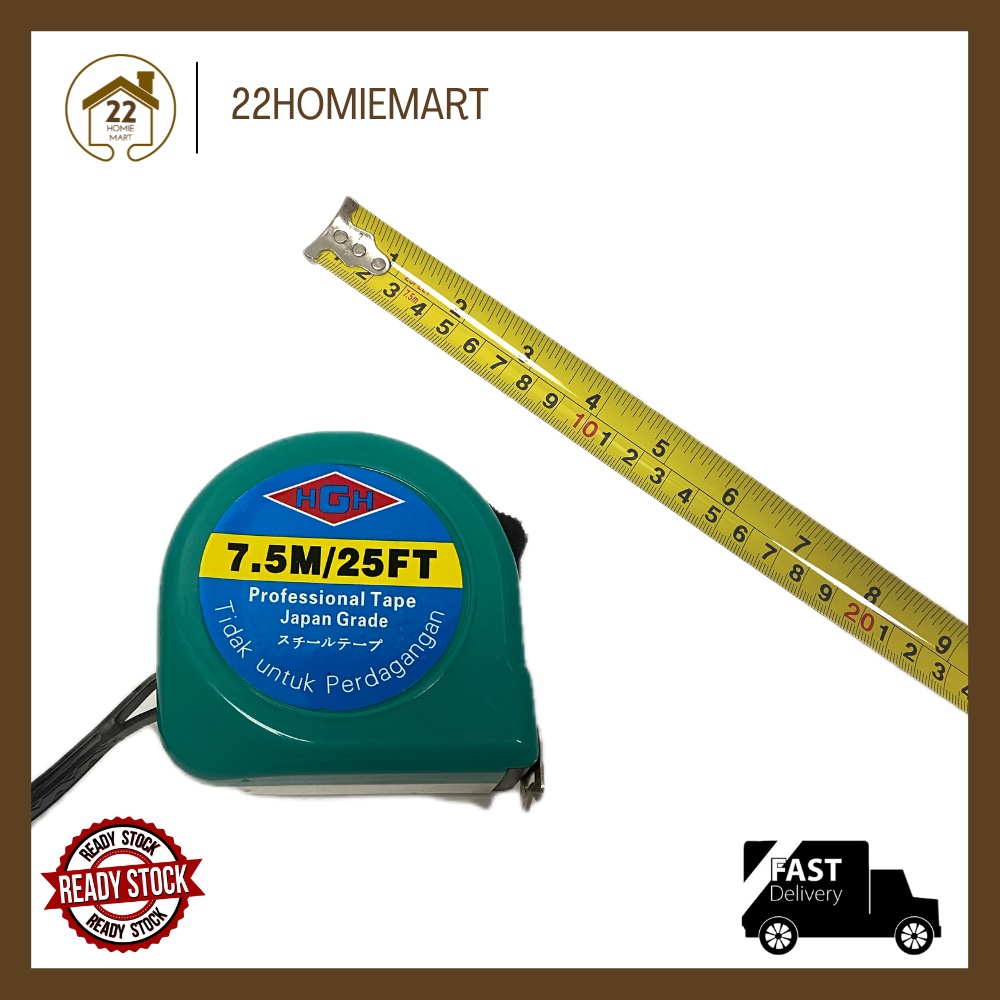 7.5M 25FT Measuring Tape Professional Tape Japan Grade | Shopee Malaysia