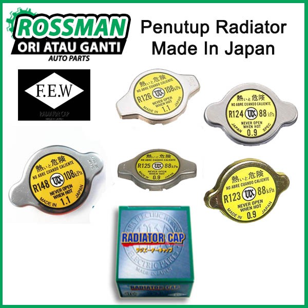 FEW Original Japan Penutup Radiator Cap R123 R124 R125 R126 R148 0.9/1. ...