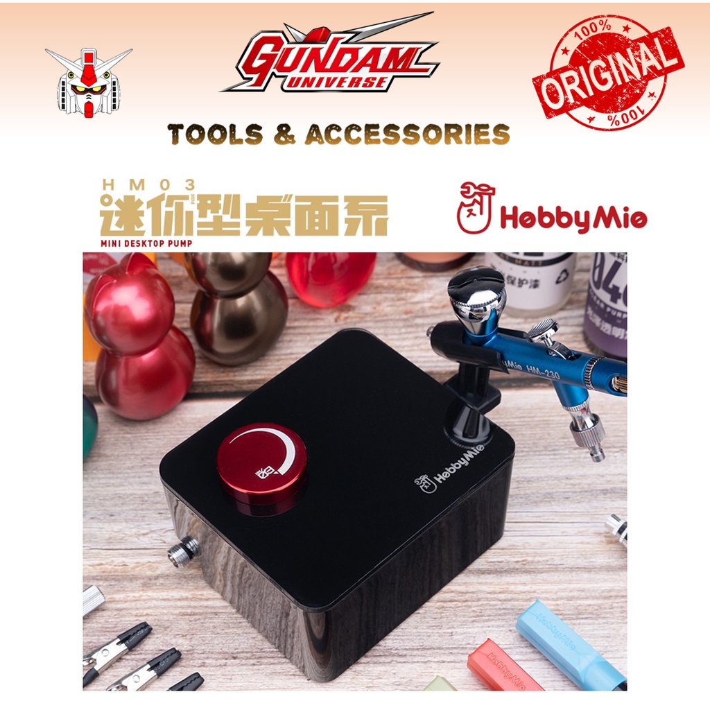 HobbyMio Mini Table Top Piston Compressor for Airbrush HM-03 Ver2.0 ...