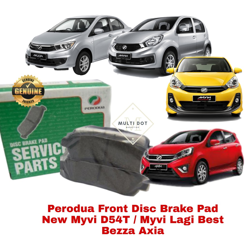Perodua Front Disc Brake Pad MYVI D54T AXIA BEZZA MYVI LAGI BEST 04465 ...