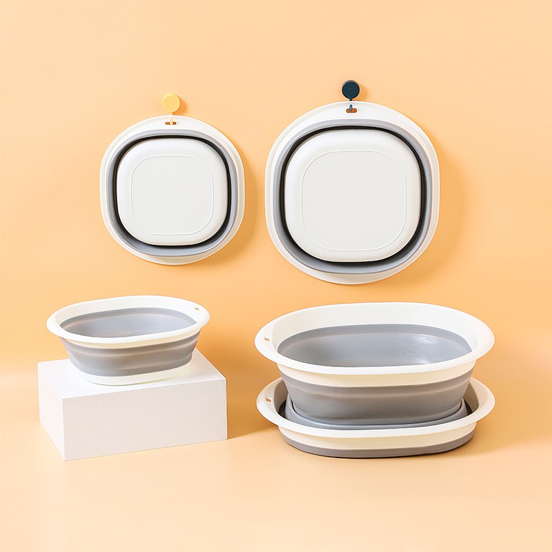 iFASHION Collapsible Foldable Wash Basin Bucket Portable Household ...