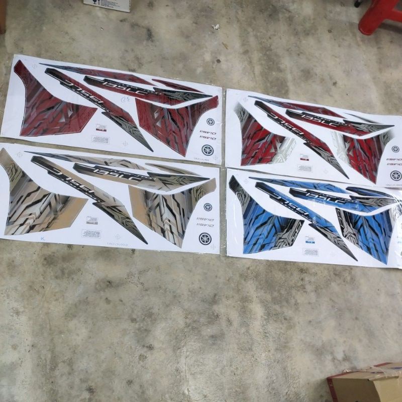Stiker sticker body stripe cover set (9) yamaha lc135 v2 v3 v4 v5 v6 v7 | Shopee Malaysia