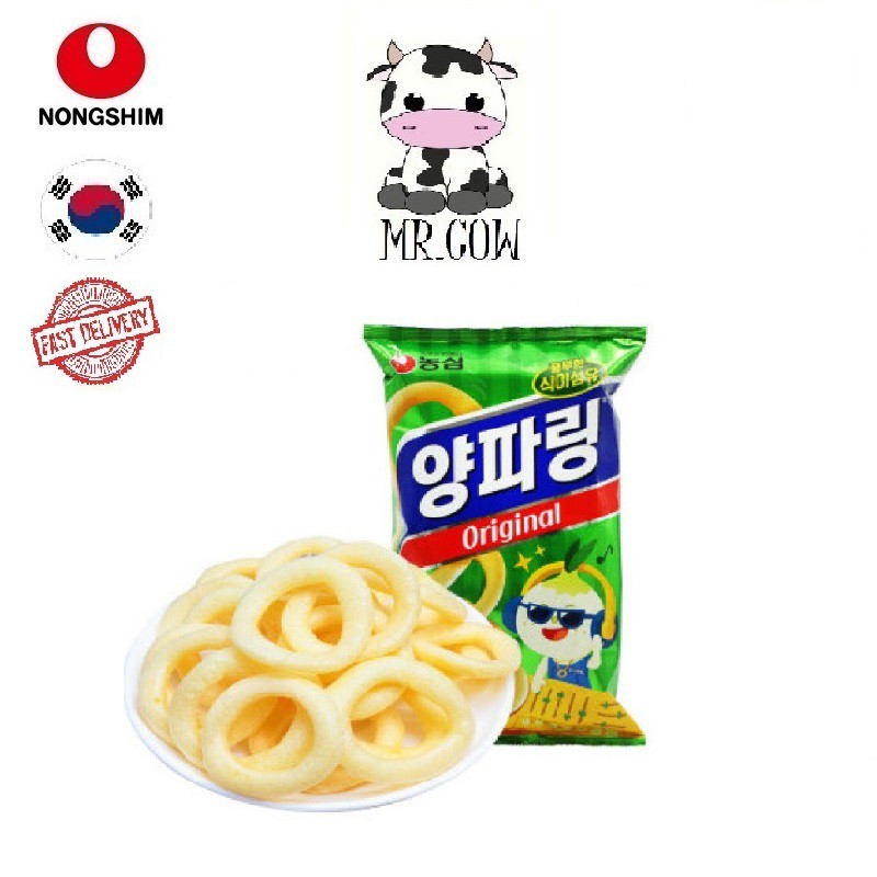 EXP 12/2024 Nongshim Onion Rings 90g Korea Onion Flavored Snack Ready ...