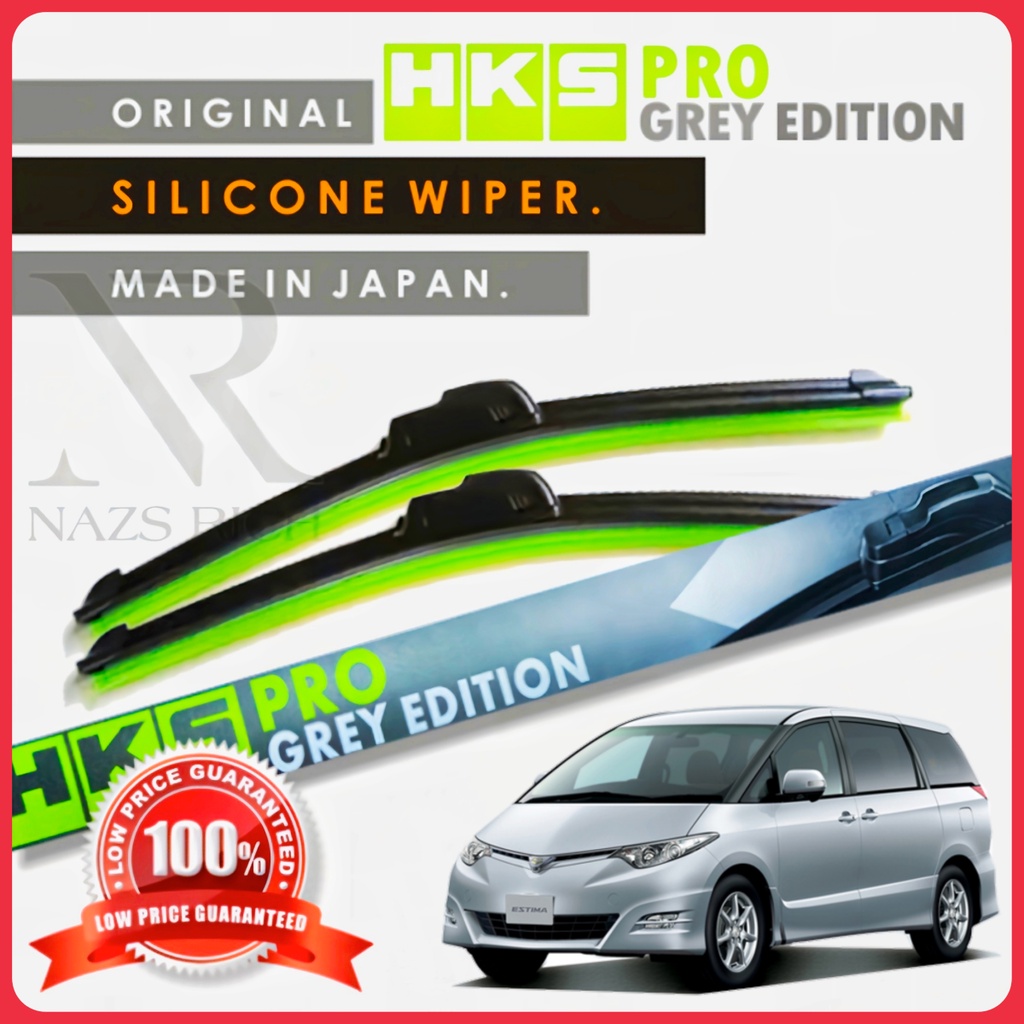 TOYOTA ESTIMA ACR50 Original HKS Silicone Wiper Made in Japan Size 26 ...