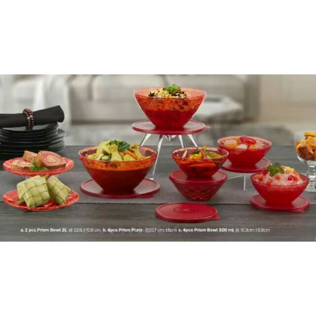 (LIMITED)Tupperware Prism Collection 10pcs | Shopee Malaysia