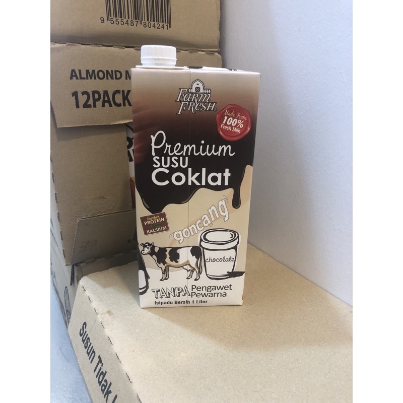 1L Farm Fresh Almond Milk / 1L Farm Fresh Oat Milk / 1L Chocolate with ...