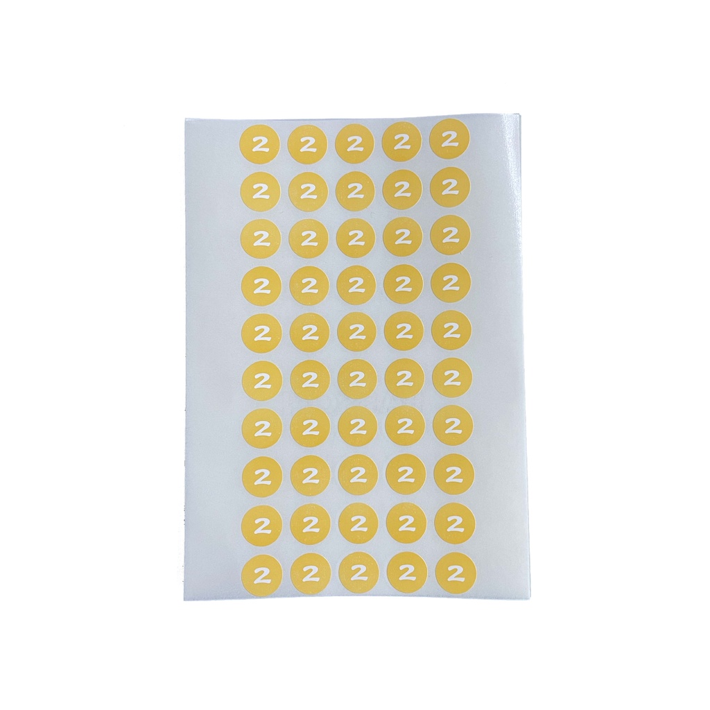 Round Numbering sticker / Nombor sticker / Color number sticker ...