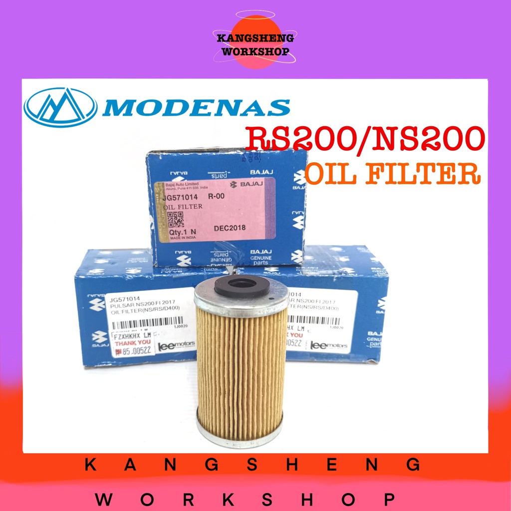 MODENAS RS200/NS200 OIL FILTER (ORIGINAL) ~ (D400/NS200-FI/KTM DUKE ...