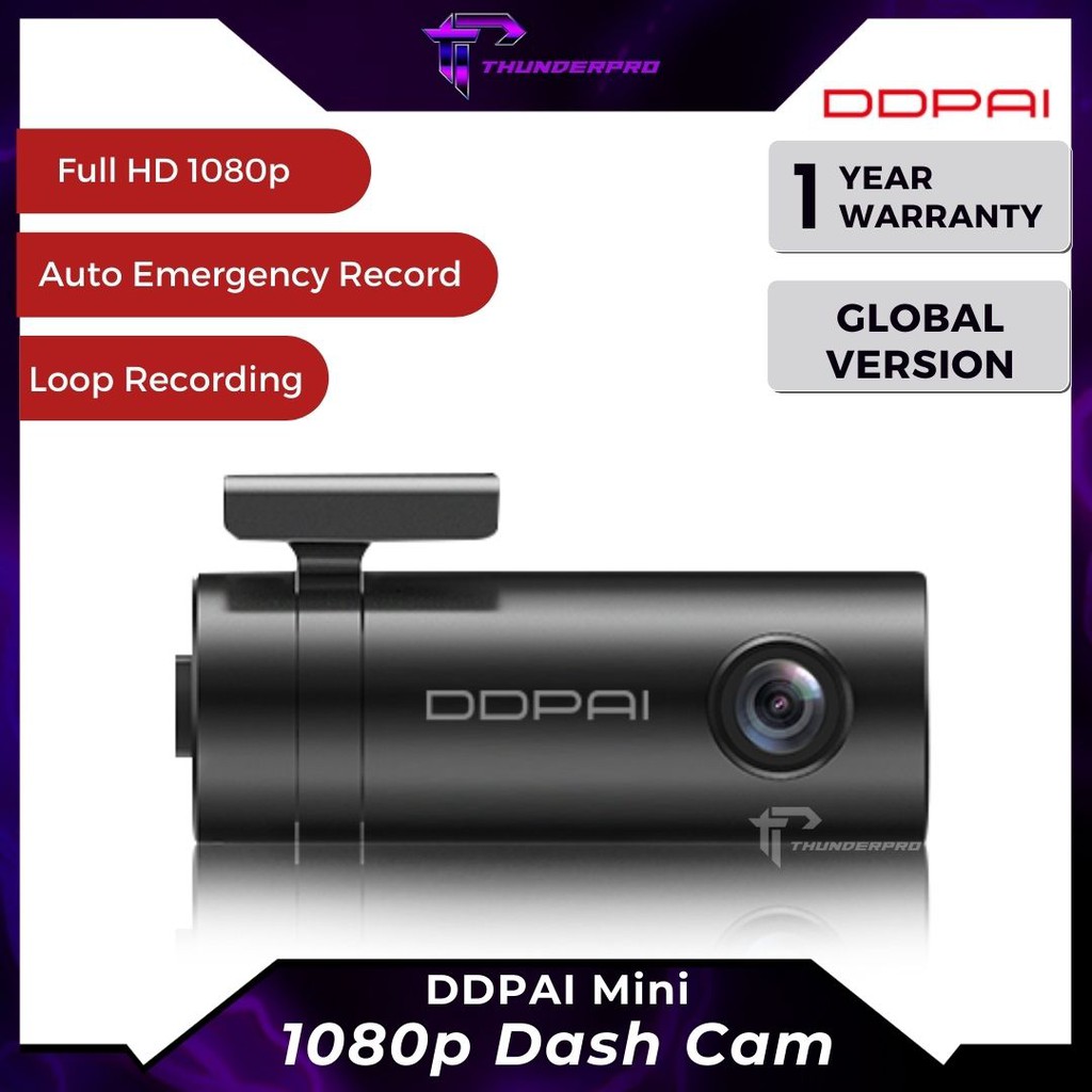 [1 YEAR WARRANTY] DDPai Dash Cam Mini Pro 1080P HD Smart Car Recorder ...