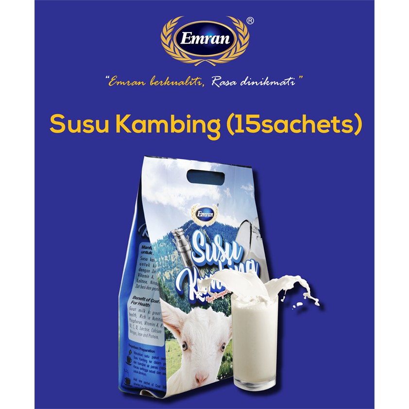 [HALAL] Emran Susu Kambing (15sachets) | Shopee Malaysia