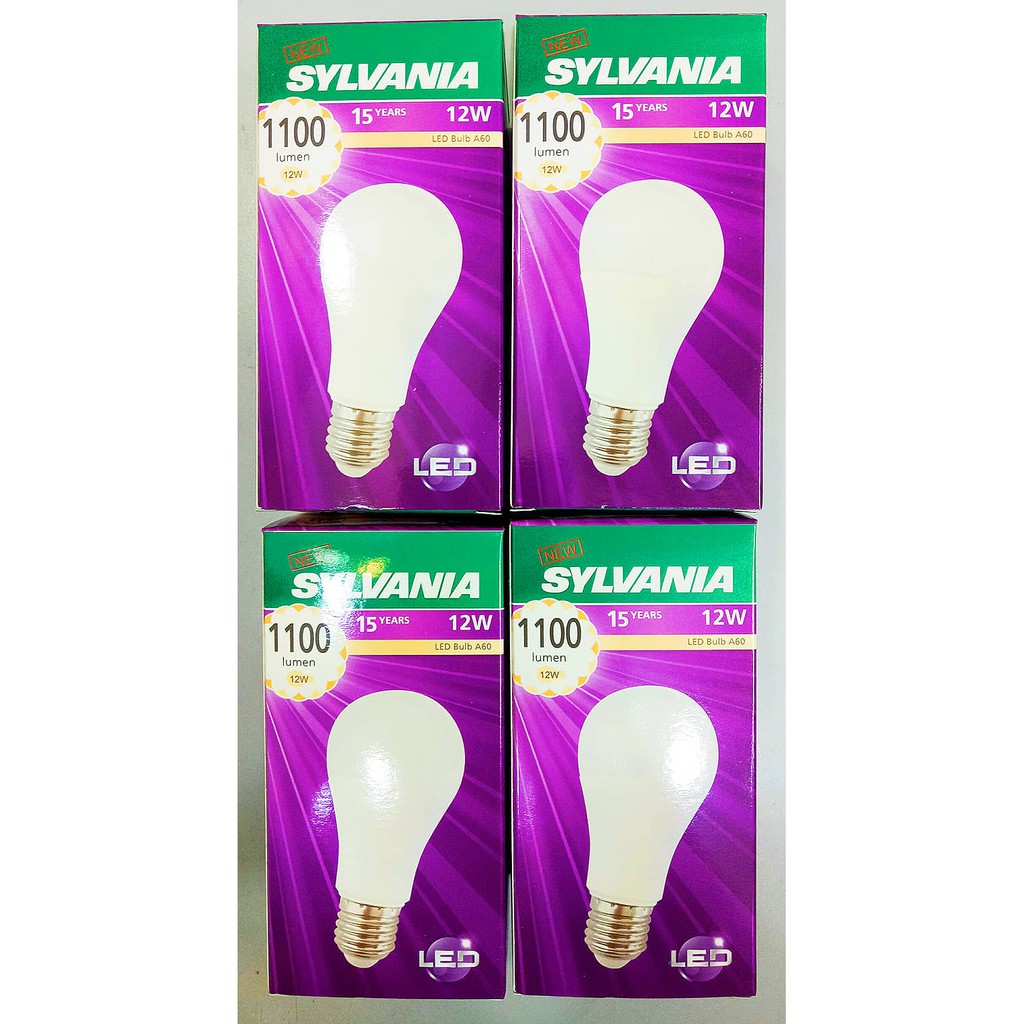 SYLVANIA 12W A60 LED BULB (COOL WHITE) (X4PCS) | Shopee Malaysia