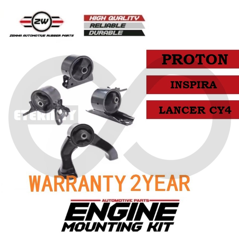 ZW PROTON INSPIRA / LANCER CY4 AUTO OR MANUAL ENGINE MOUNTING KIT SET ...