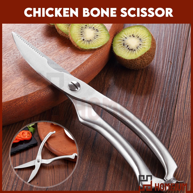 Kitchen SS Scissor Chicken Fish Bone Scissors Poultry Cutter Cooking ...