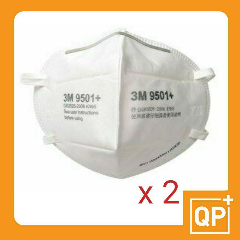 [100 % Original] 3M 9501+ P2/KN95 Earloop Disposable Respirator/KN95 ...