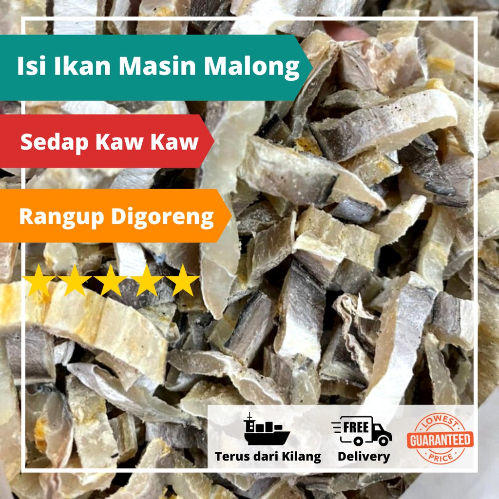 (Beli 5 Free 1) Aneka Ikan Masin Sepat Gelama Malong Kembong Kurau ...