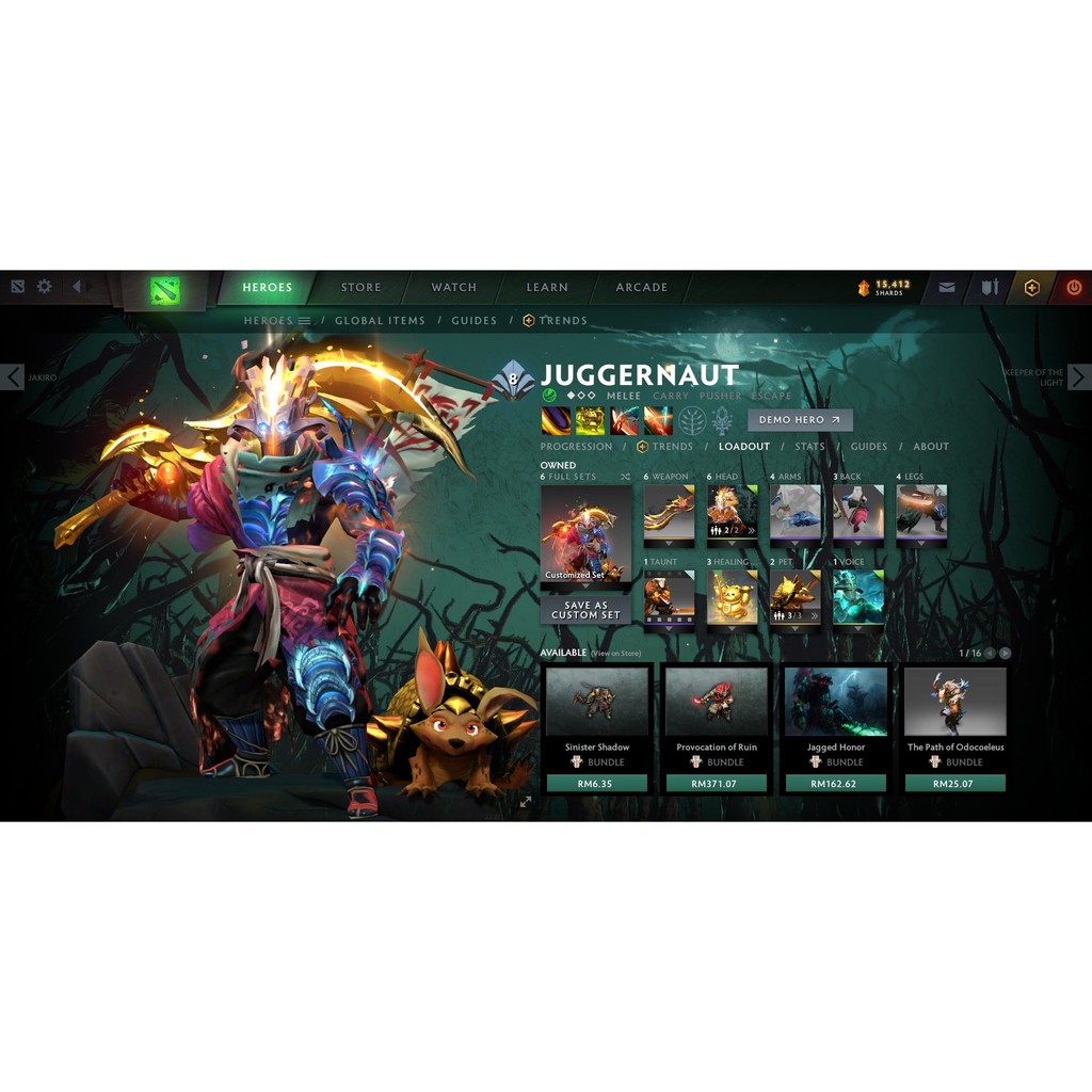 CooL Shop🔥Dota 2 Full unlock Lv 2 Exalted Juggernaut arcana 🔥 | Shopee Malaysia