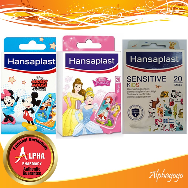Hansaplast Kids Plaster Disney (20 Strips) / Sensitive Kids Plaster (20 ...