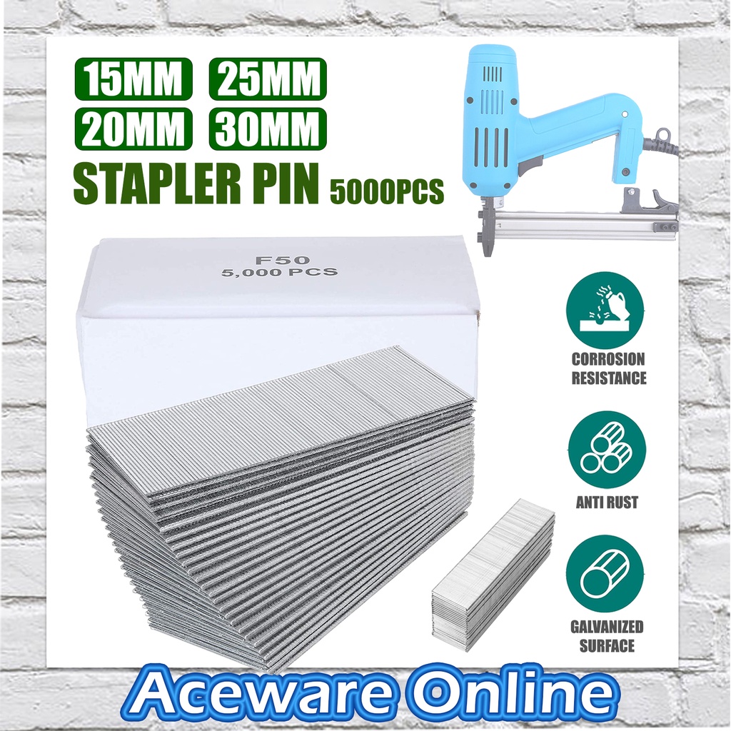 STAPLER PIN STRAIGHT NAIL FOR NAILER GUN Brad Nail F15 / F20 / F25 ...