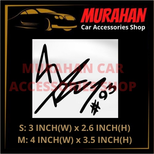 [READY STOCK] MARQUEZ SIGN STICKER MOTOR STICKERS SIGNATURE MOTOGP ...