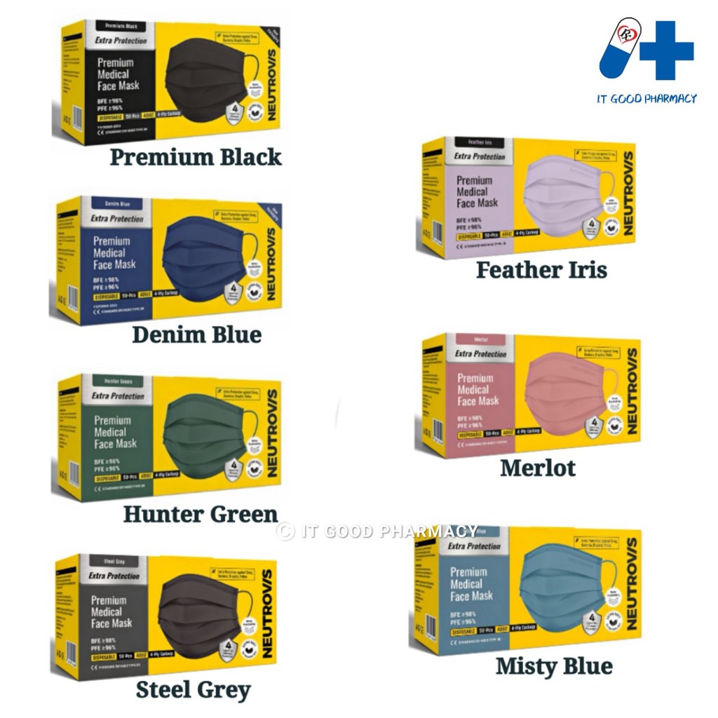 Neutrovis 4ply Premium Medical Face Mask 50s | Shopee Malaysia