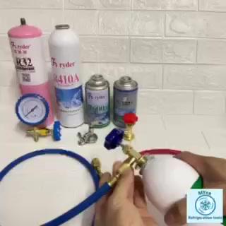 gas bottle airconditioner / refrigerator cooling gas refrigerant r32 r410a r22 r134a r600 ...