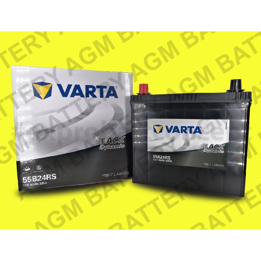 Varta NS60L / LS / R / RS ( 55B24 L / LS / R / RS ) Black Dynamic Car ...