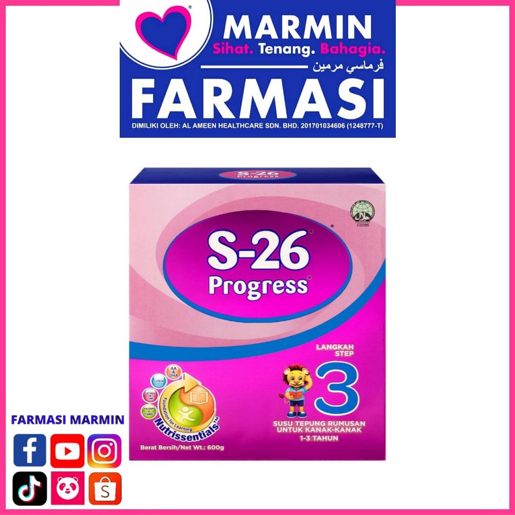 WYETH S26 PROGRESS STEP 3 600G (1-3 years) | Shopee Malaysia