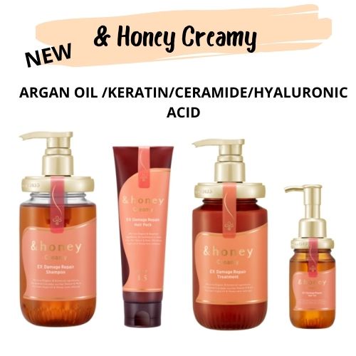 & Honey Creamy Damage Repair Shampoo 450ml /Keratin/Ceramide | Shopee ...