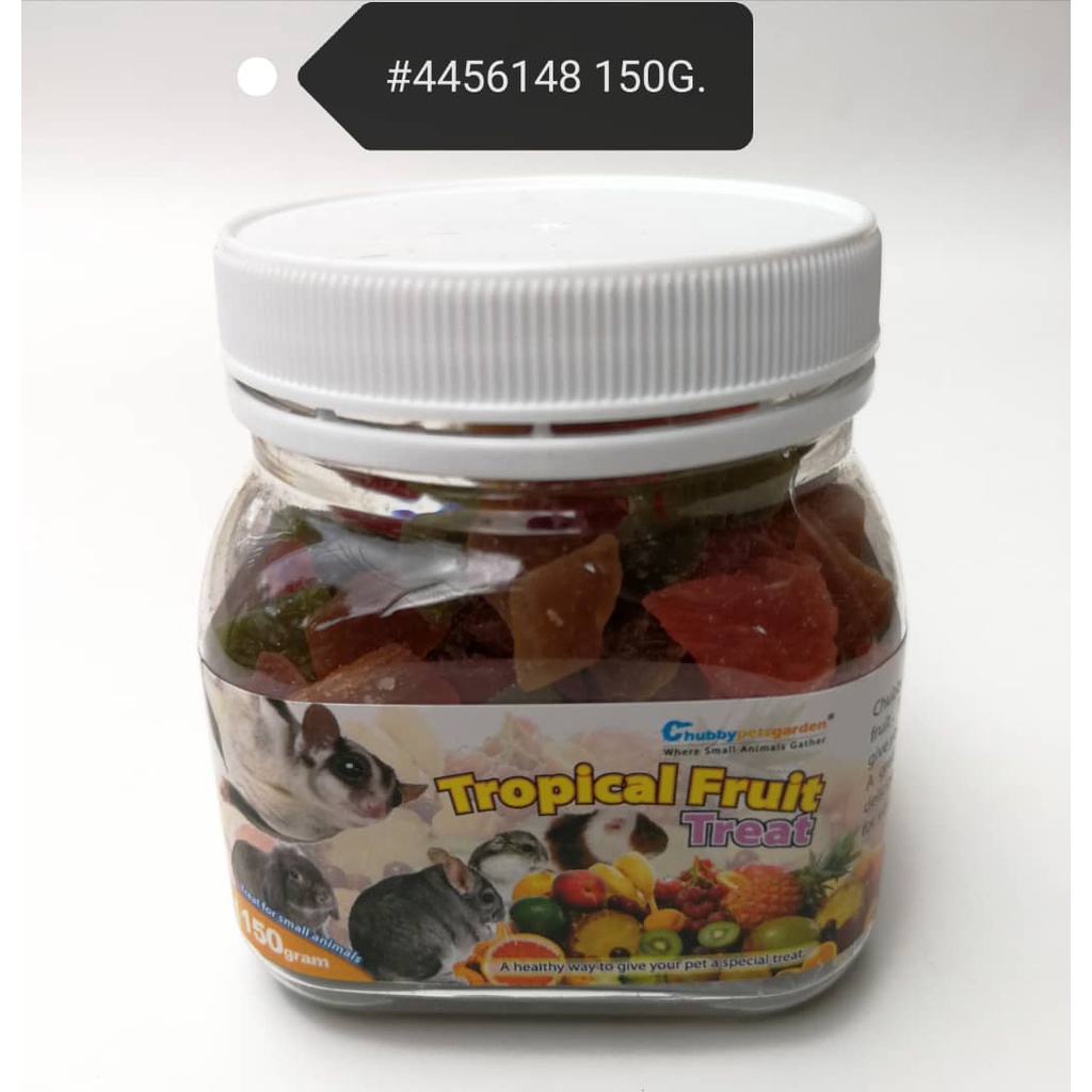 ChubbyPetsGarden Tropical Fruit Treat 150gram Hamster Sugar Glider ...