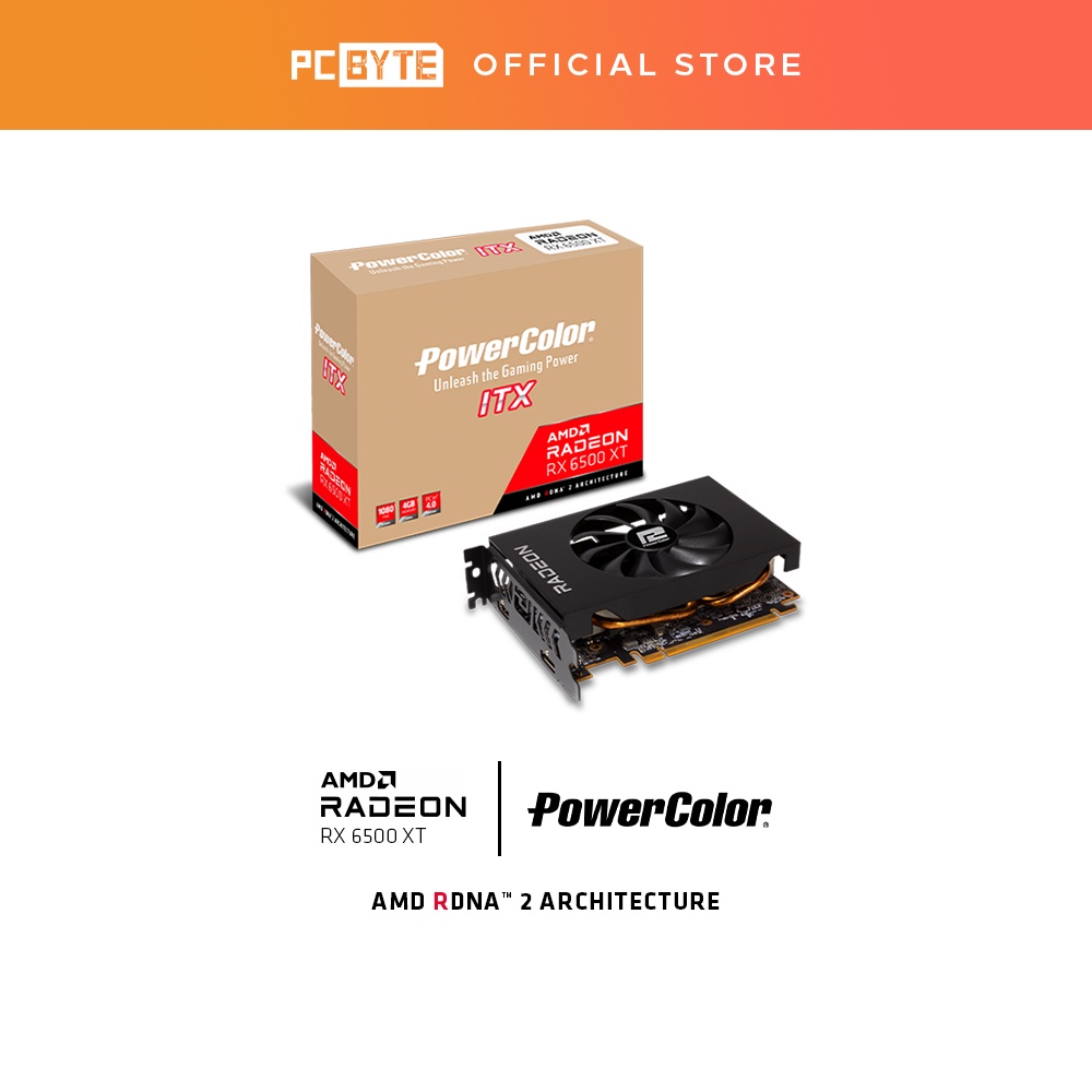 PowerColor ITX RX 6500 XT 4GB GDDR6 Graphic Card | Shopee Malaysia