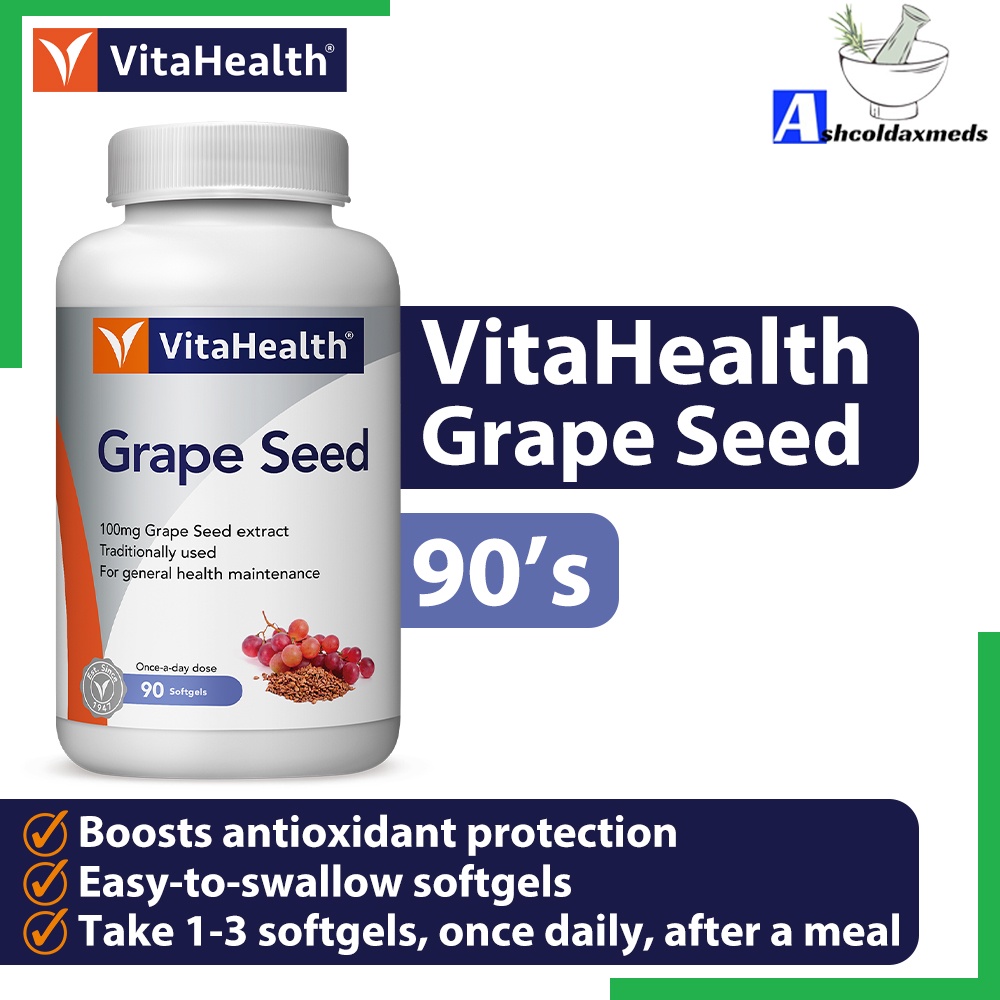 VITAHEALTH GRAPE SEED EXTRACT 90S EXP03/2027 | Shopee Malaysia