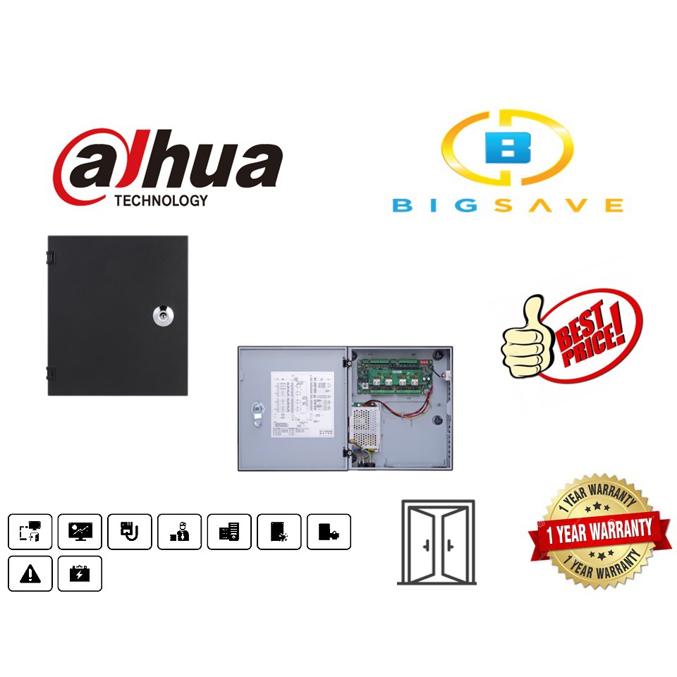 DAHUA ASC1202C / ASC1202C-D TWO DOOR TWO WAY ACCESS CONTROLLER | Shopee Malaysia
