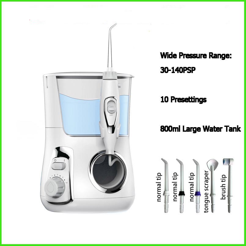 Counter top water flosser oral irrigator water pick tooth cleaner ...