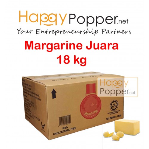 HAPPYPOPPER Marjerin Margarine JUARA 18 KG 18kg HALAL 人造黄油 18公斤 | Shopee Malaysia