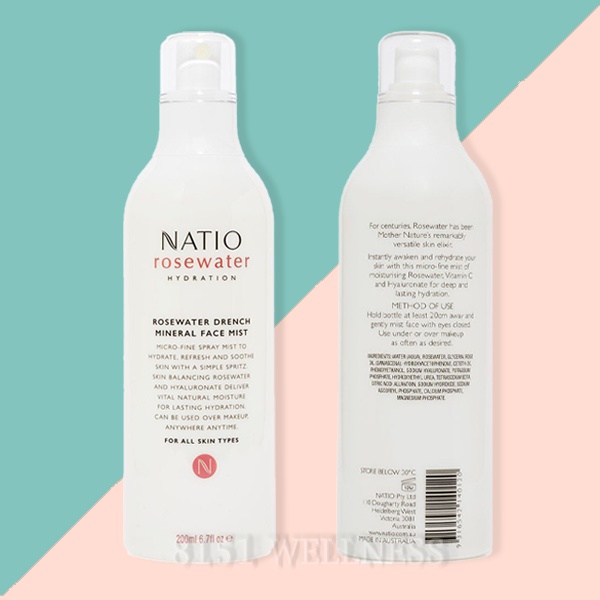 Natio Rosewater Hydration Drench Mineral Face Mist ( 200ml ) | Shopee Malaysia