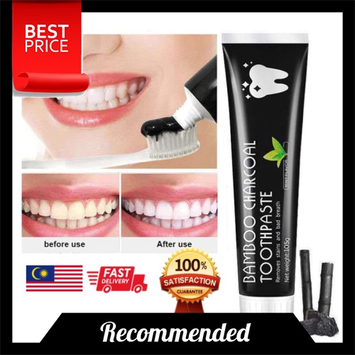 BEST SELLER [READY STOCK] 105g Teeth Whitening Activated Bamboo ...