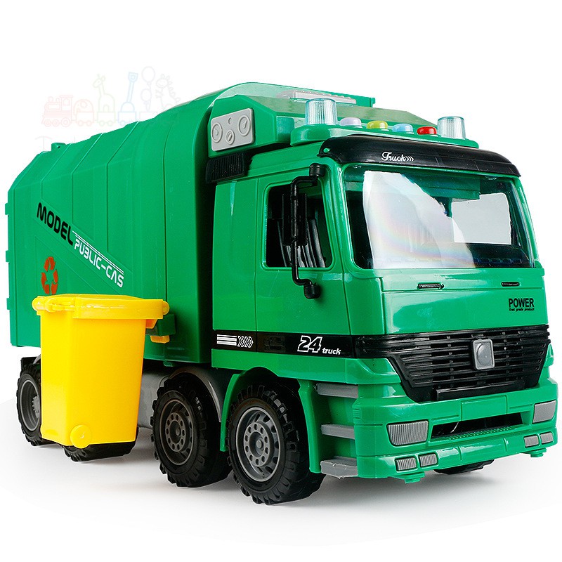 GARBAGE TRUCK TOY [Rubbish Bin Toys BIG Extra Large 1:10 ] Lori Sampah ...