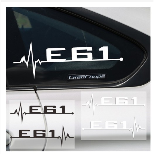 2pcs car windows sticker E28 E30 E34 E36 E39 E46 E60 E61 E62 E90 Logo ...