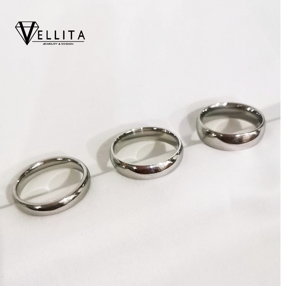 [VJ]316L Ring "Classic" Stainless Steel Ring Silver 4mm-6mm 光身不锈钢戒指 ...
