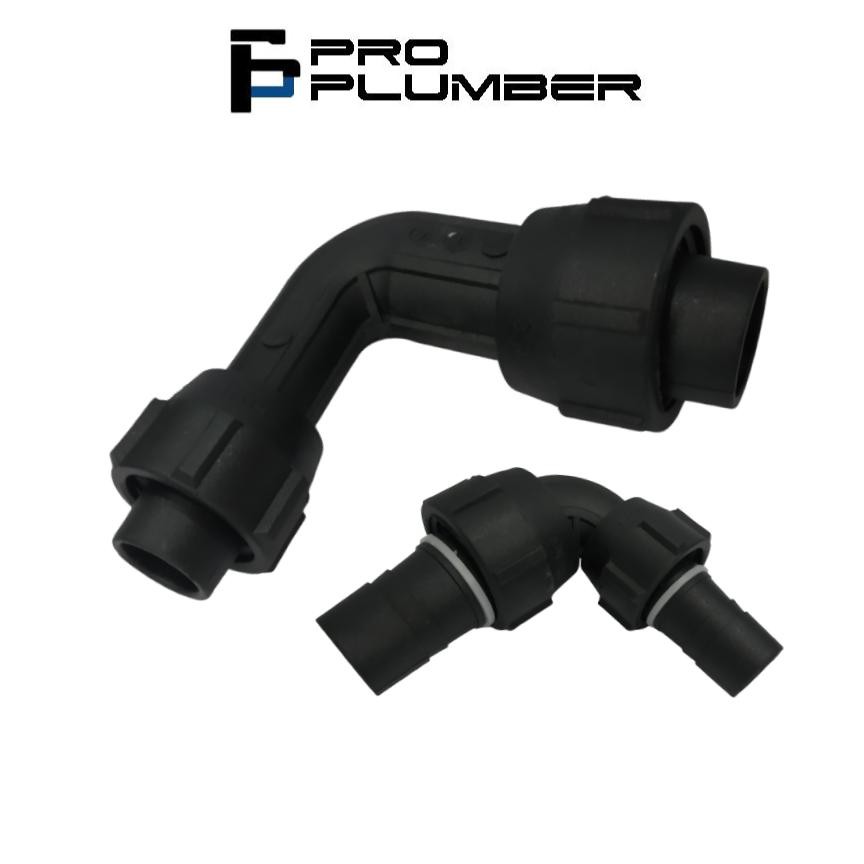 Hansen Poly Equal Elbow Fitting 25mm Penyambung Poli Paip HDPE Poly ...