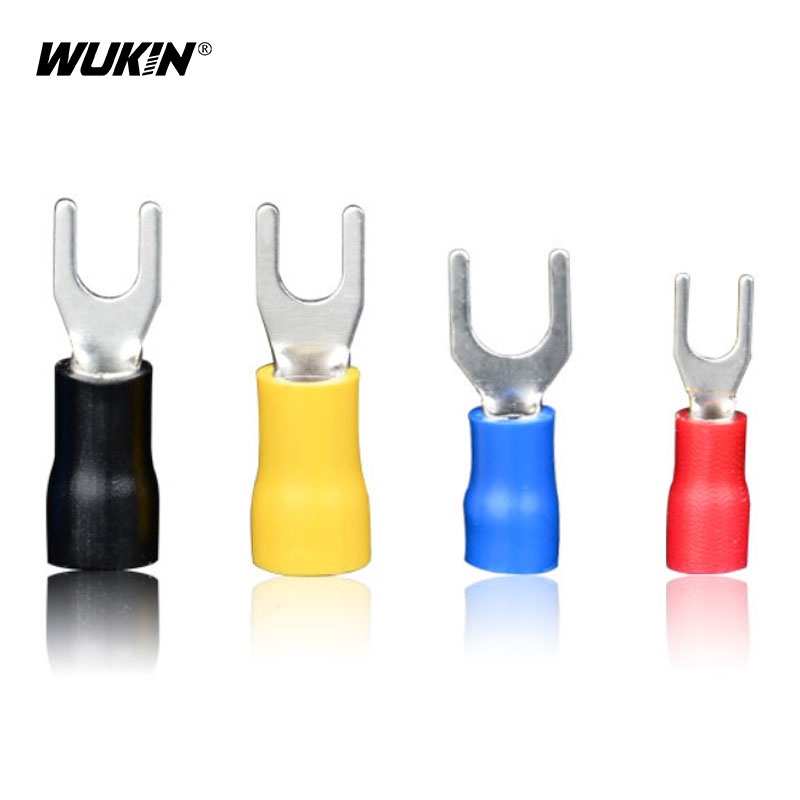 50Pcs SV Type Wire Spring Terminal SV1.25 SV2 Fork U Y PVC Insulate ...