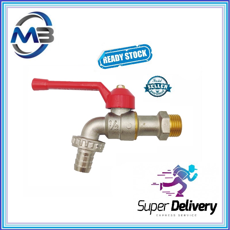Brass Garden Ball Valve Bib Tap Bathroom Washing Machine | Shopee Malaysia