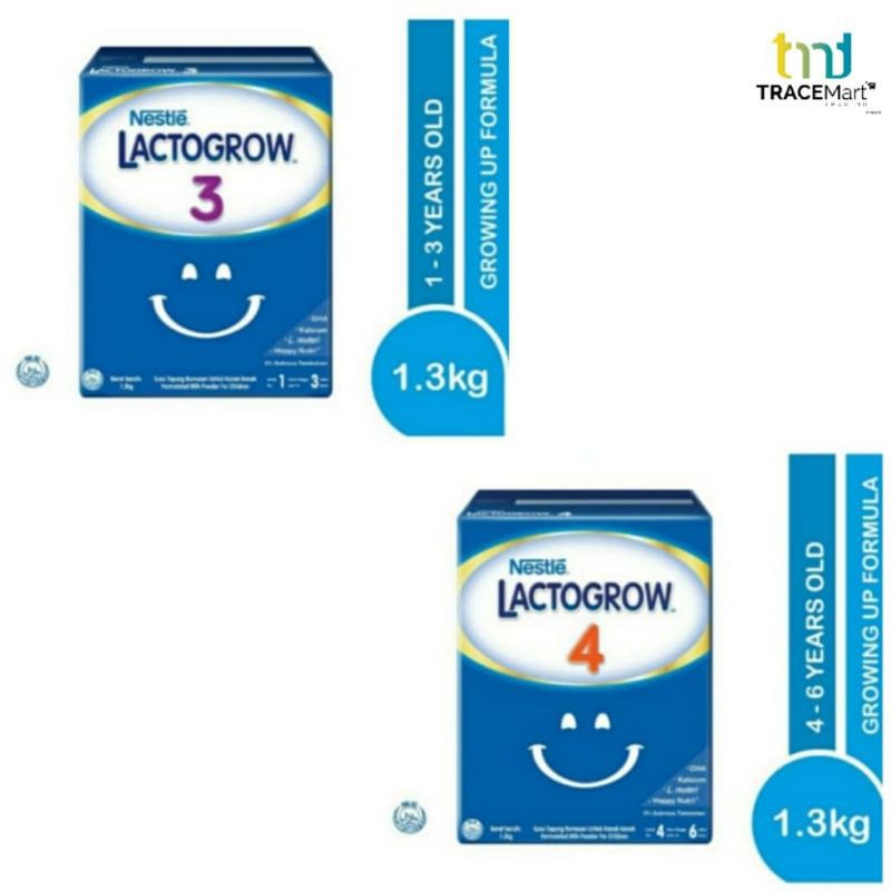 🌟Ready Stock🌟Nestle Lactogrow Step 3/Step 4 Milk Powder 1.3kg | Shopee ...