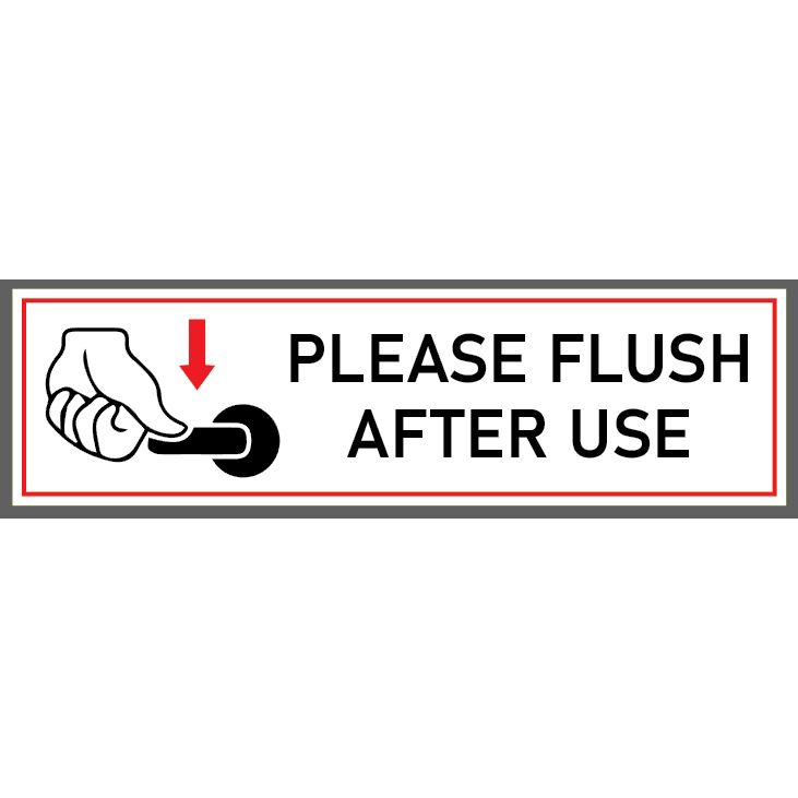 Please Flush After Use_Toilet Sign Sticker_ready stock | Shopee Malaysia