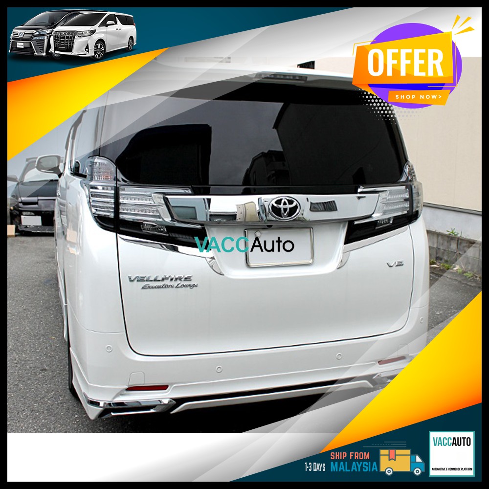 Toyota Vellfire / Alphard 30 Series Tail Lamp Chrome Lining Protector ...